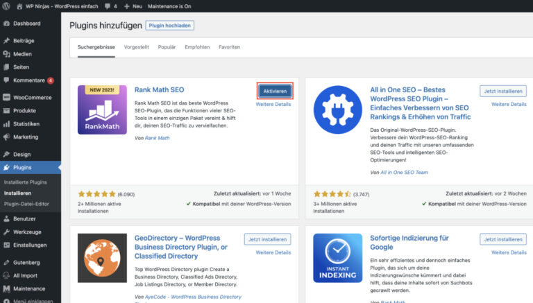 WordPress Plugin installieren – Der Einsteiger-Guide []