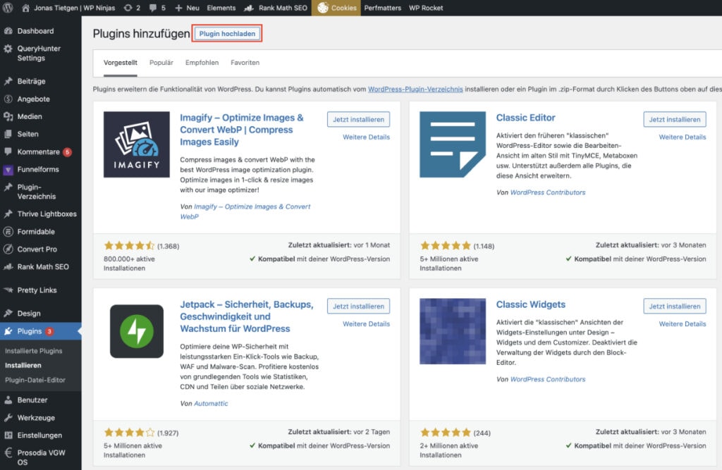 WordPress Plugin installieren – Der Einsteiger-Guide []